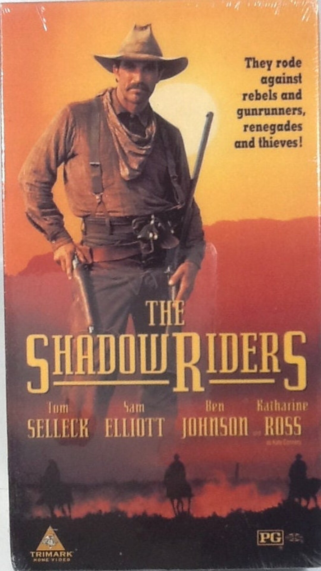 FACTORY SEALED the Shadow Riders VHS Tom Selleck Sam Elliot Trimark ...