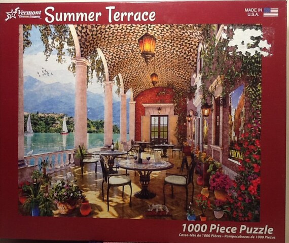 Summer Terrace Dominic Davison Jigsaw Puzzle 1000 Pc 30 | Etsy