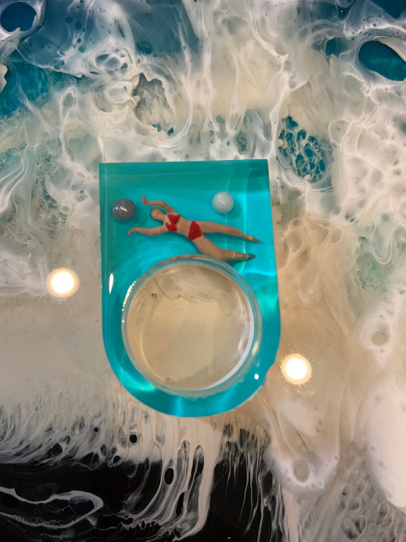 Swimming Pool Ring Beach Jewelry Caribbean Blue Gifts - Etsy