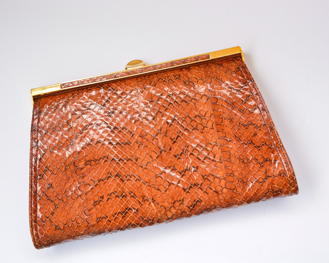 Reptile Clutch With Detachable Shoulder Strap - Etsy