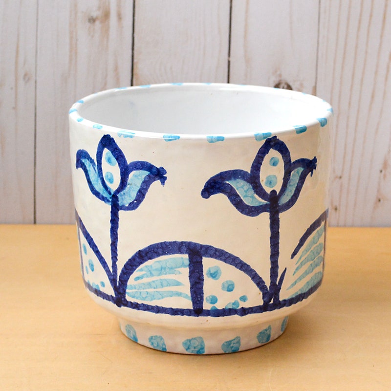 Delft Blue Planter - Etsy