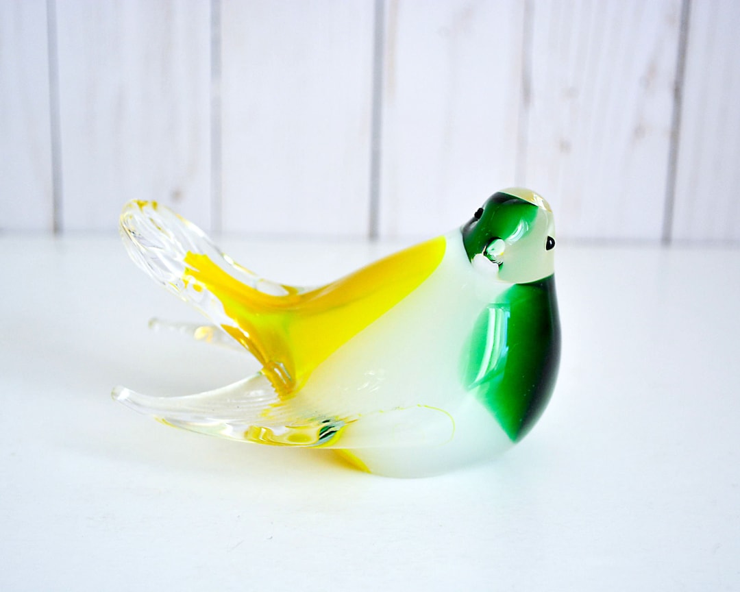 Glass Bird Art Glass Paperweight - Etsy
