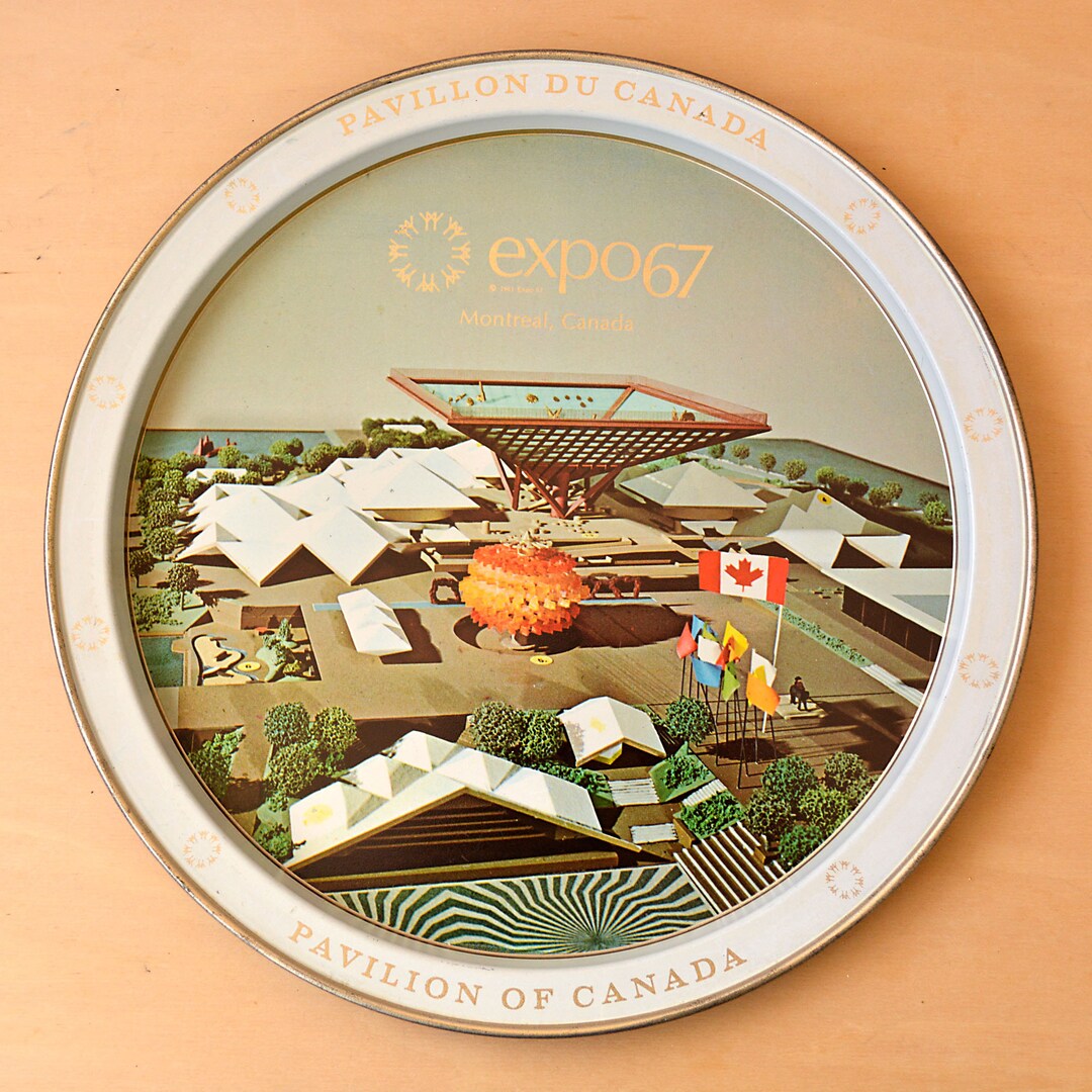 EXPO '67 Worlds Fair Montreal Pavilion of Canada Metal Tray - Etsy