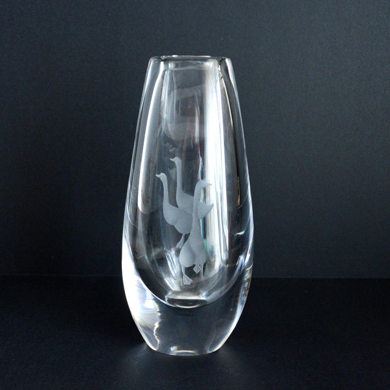 Kosta Lindstrand Vase - Etsy