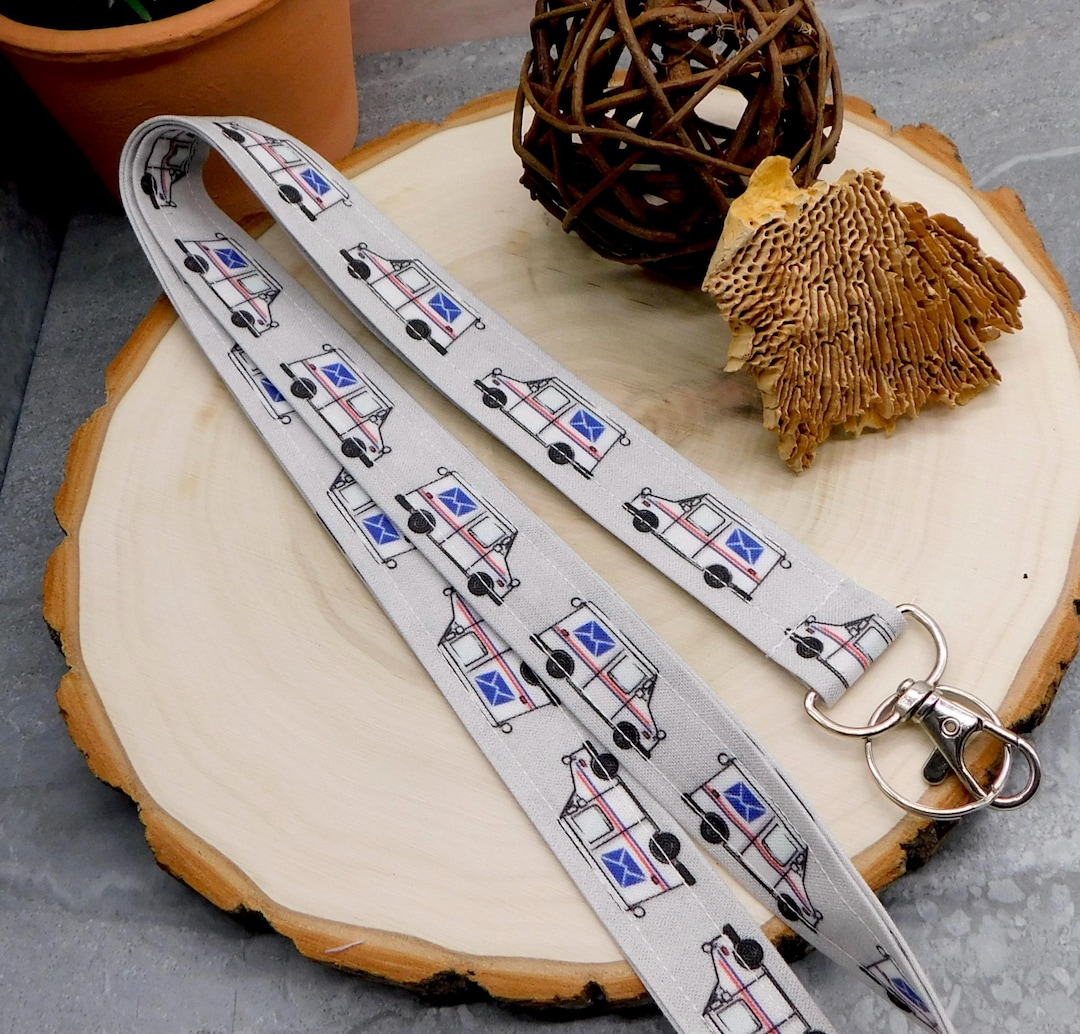 Mail Carrier Lanyard / Lanyard With Mail Carrier Trucks / Postal Worker ...