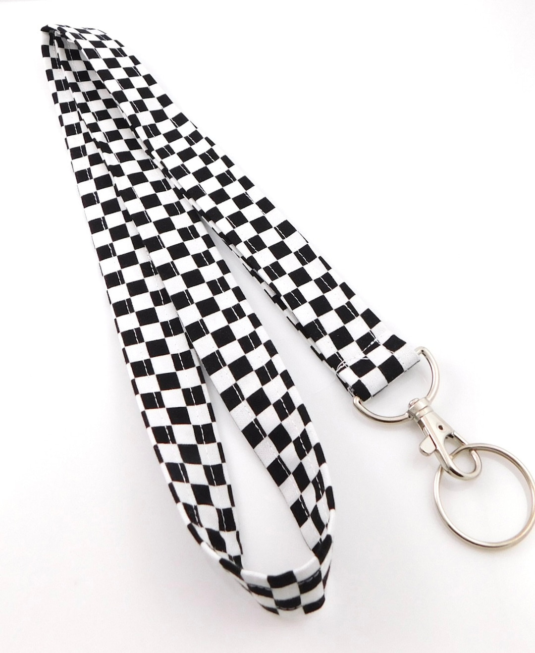 Checkered Racing Flag Lanyard for Keys Perfect for Teachers / Lanyard ...