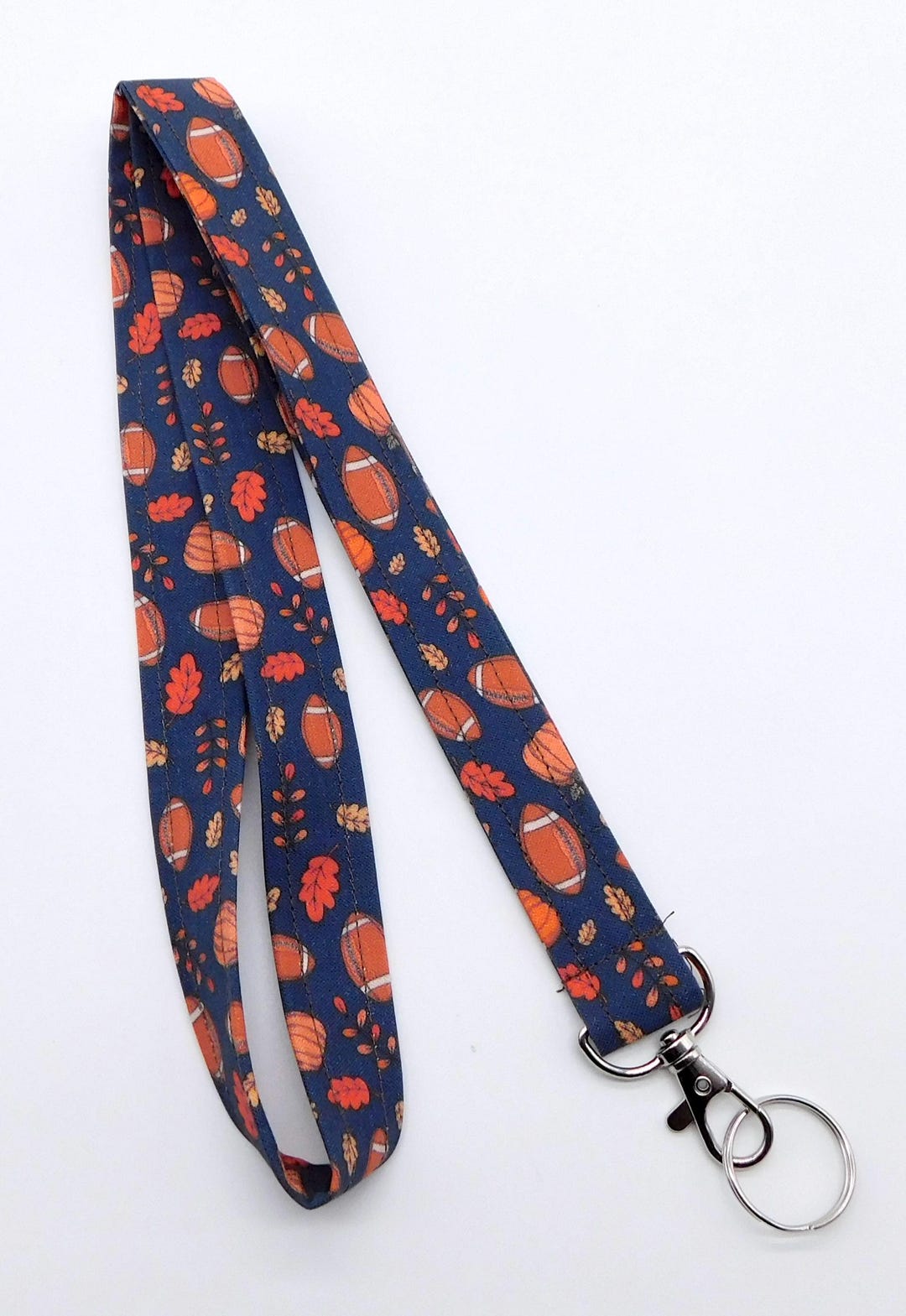 Fall Lanyard / Football Pumpkin Teacher Fall Lanyard / Lanyard for Keys ...