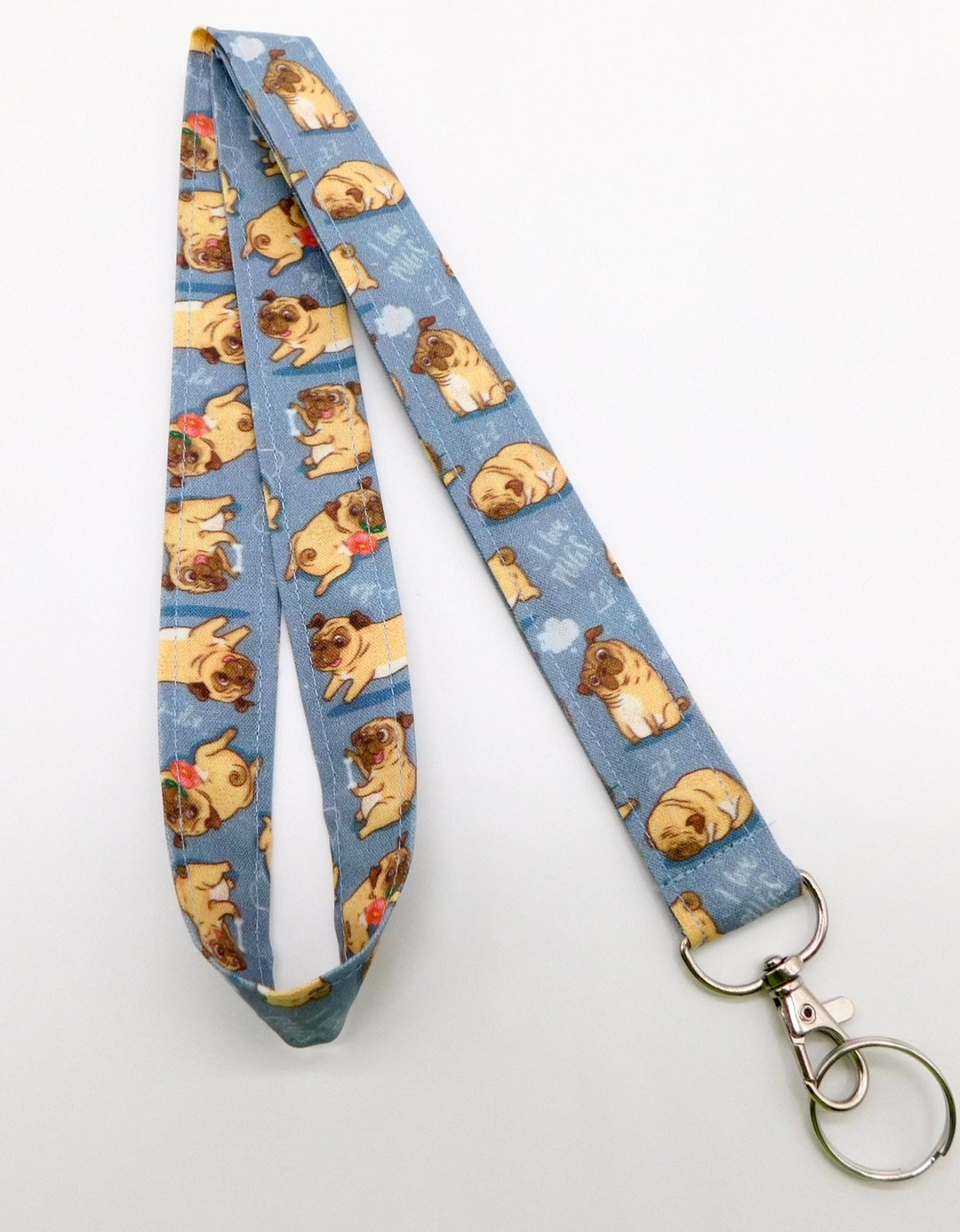 Silly Pugs Dog Lanyard / Lanyard for Vet / Dog Walker Lanyard / Pug ...