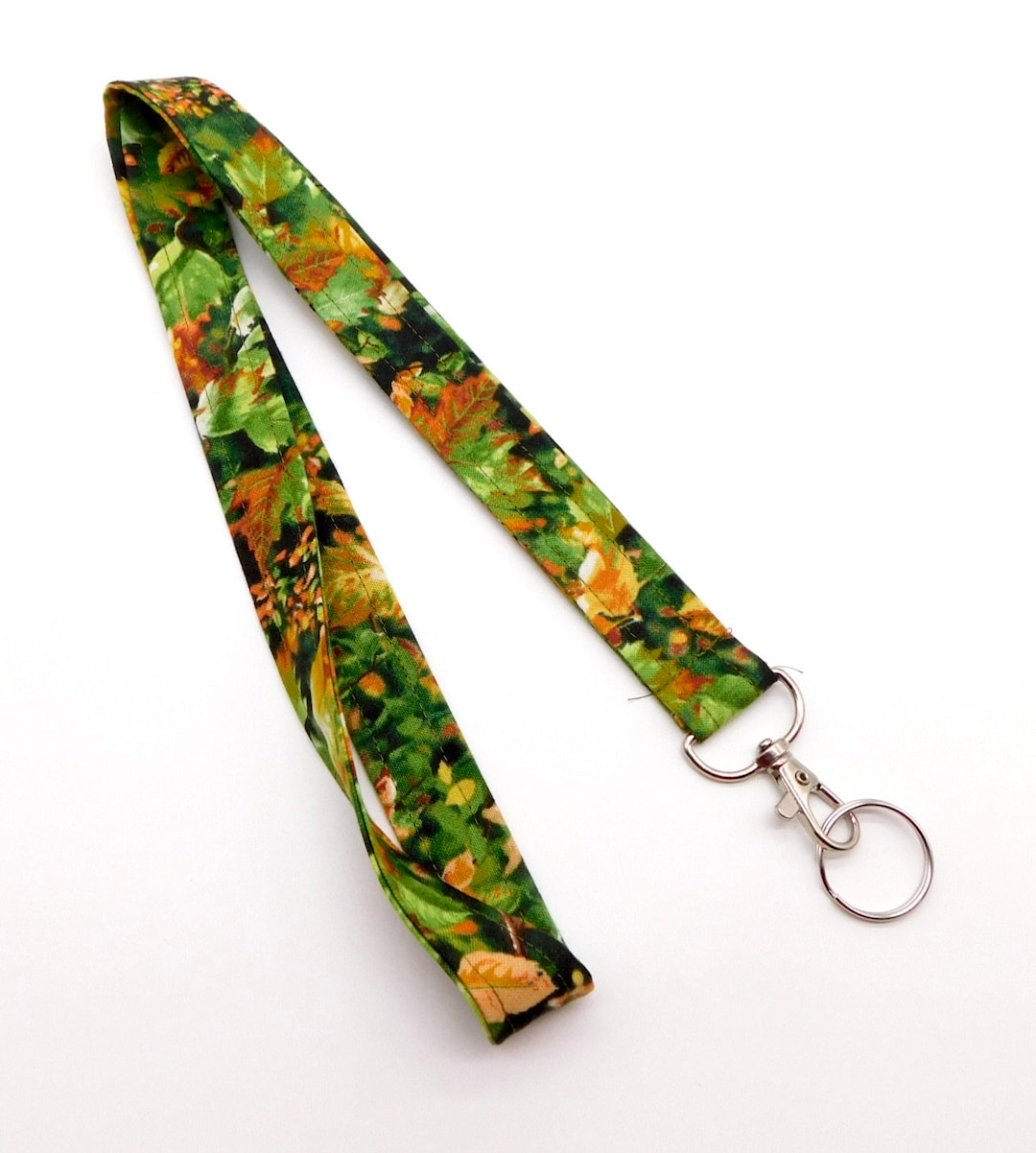 Fall Leaves Lanyard / Lanyard With Fall Leaves / Nature Lover Lanyard ...