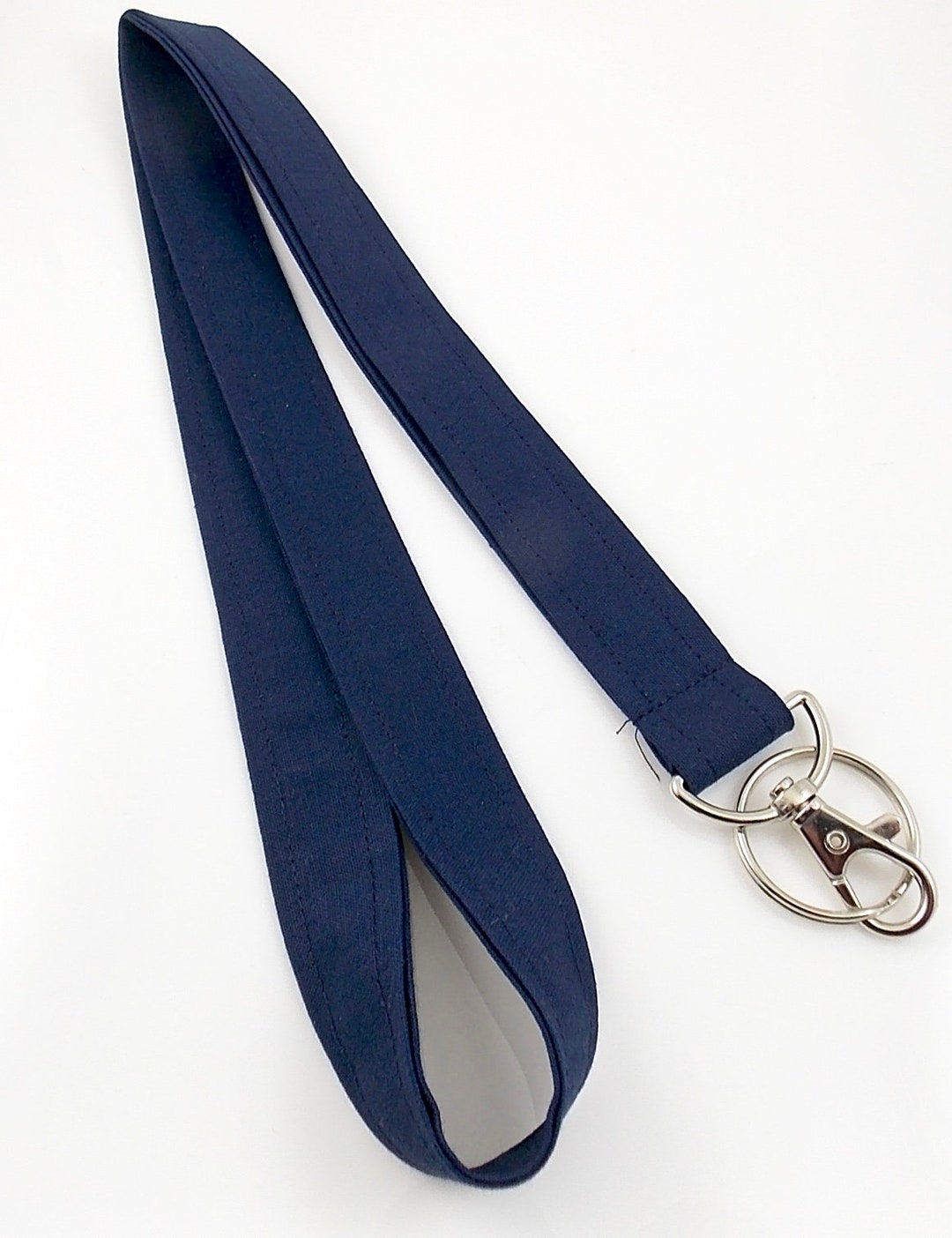 Navy Blue Lanyard Available in 3 Widths / Teacher Lanyard for Keys and ...