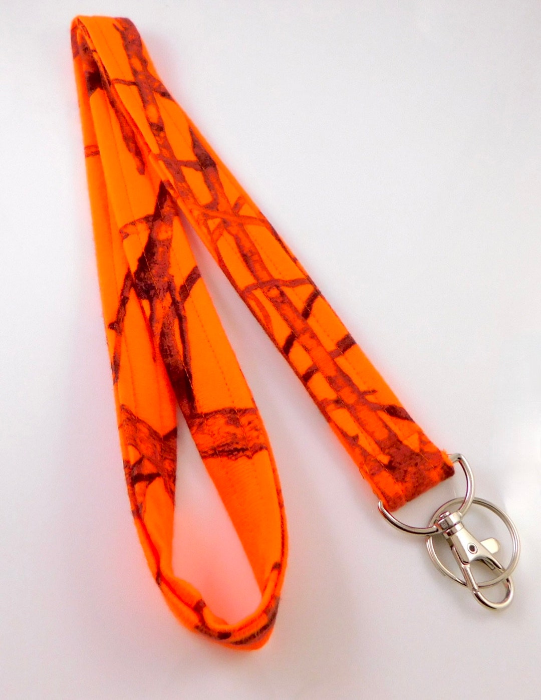 Blaze Orange Lanyard / Blaze Orange Hiking or Hunting Lanyard / Safety ...