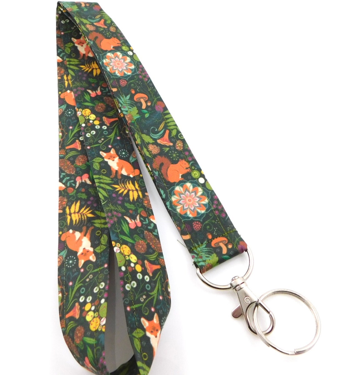 Woodland Lanyard / Squirrel Lanyard / Fox Lanyard / Teacher Lanyard ...