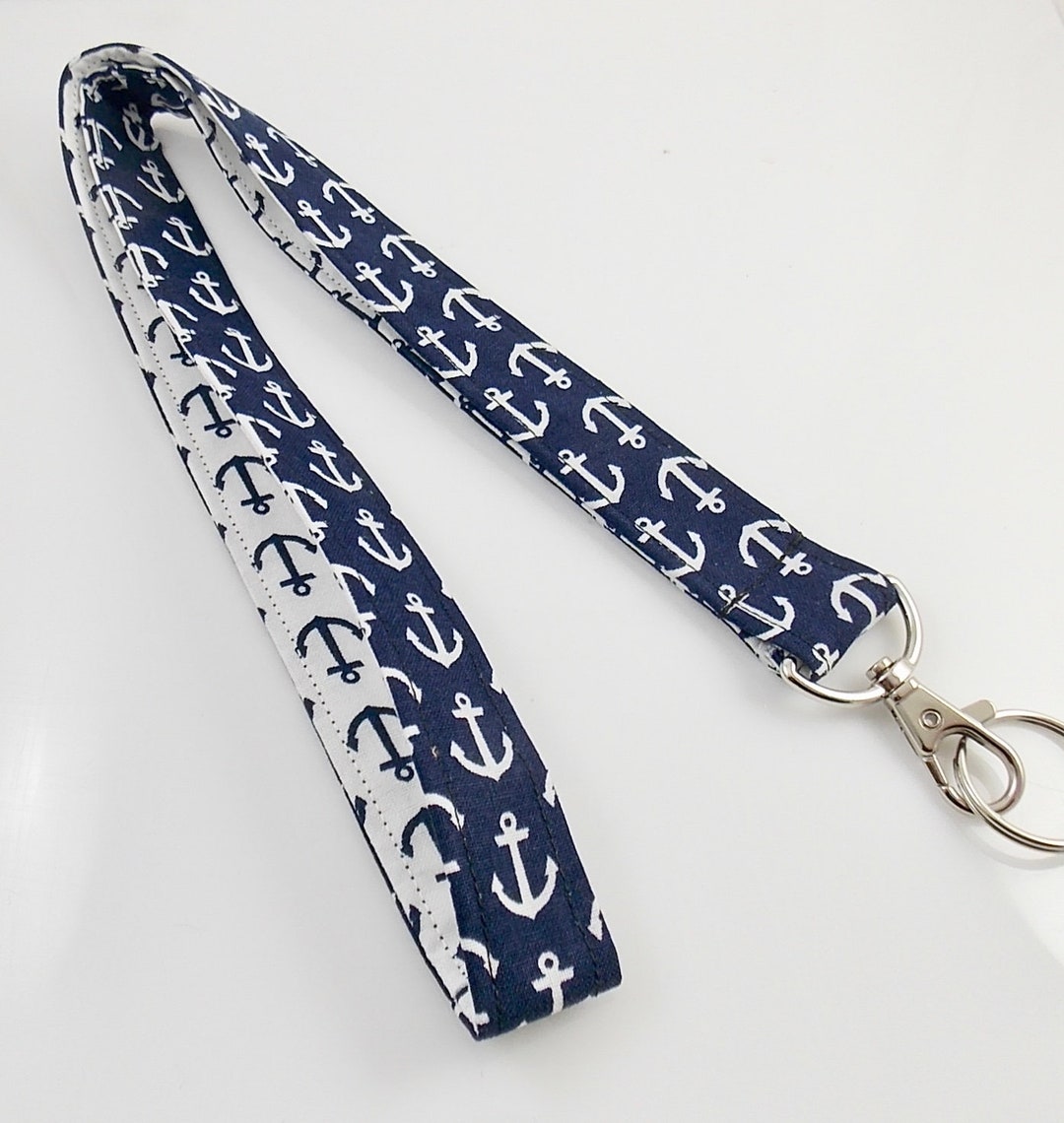 Unique Boat Anchor Lanyard / Double Sided Beach Lanyard / Teacher ...