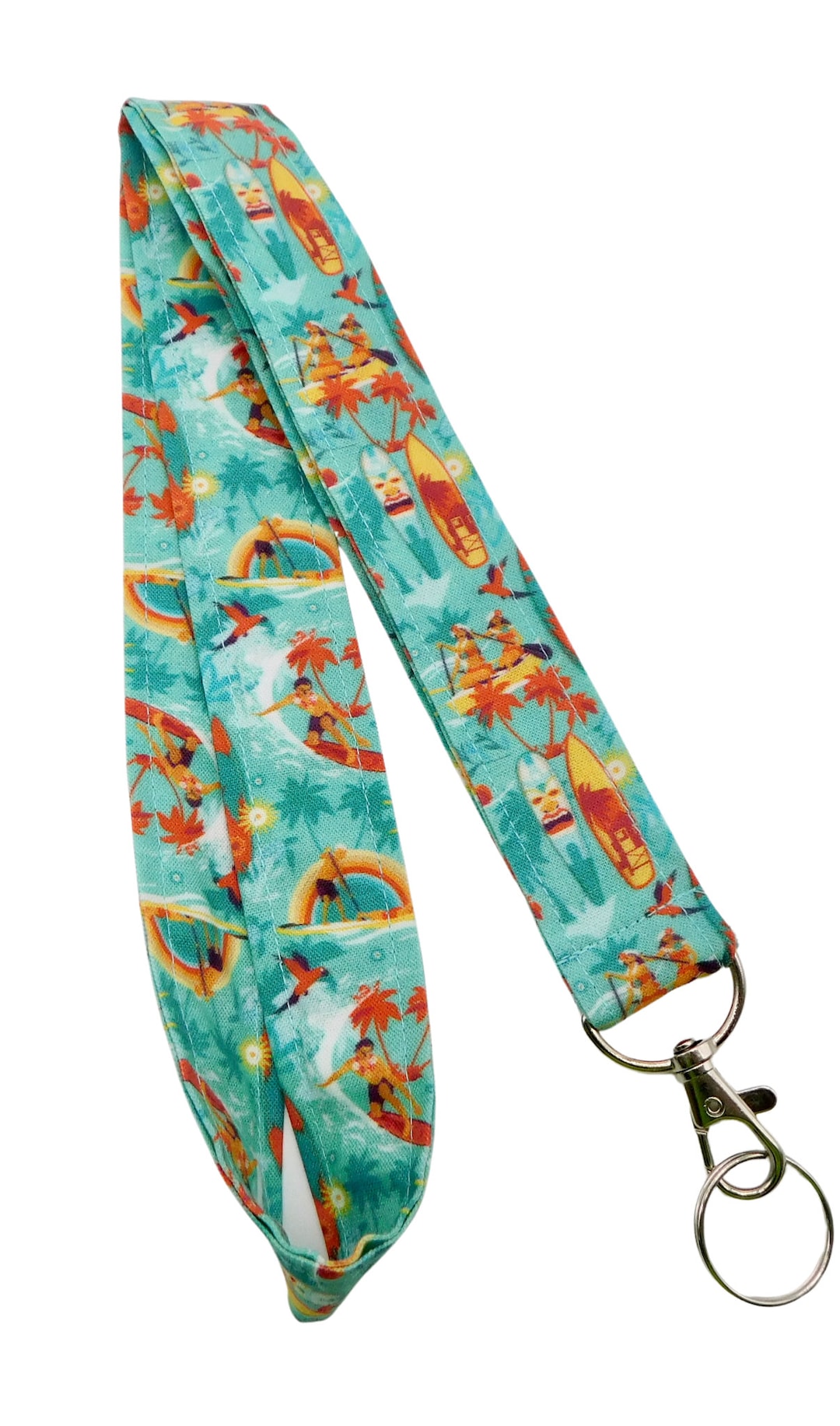 Hawaiian Lanyard / Island Surfs up Lanyard for Keys and ID Badge ...