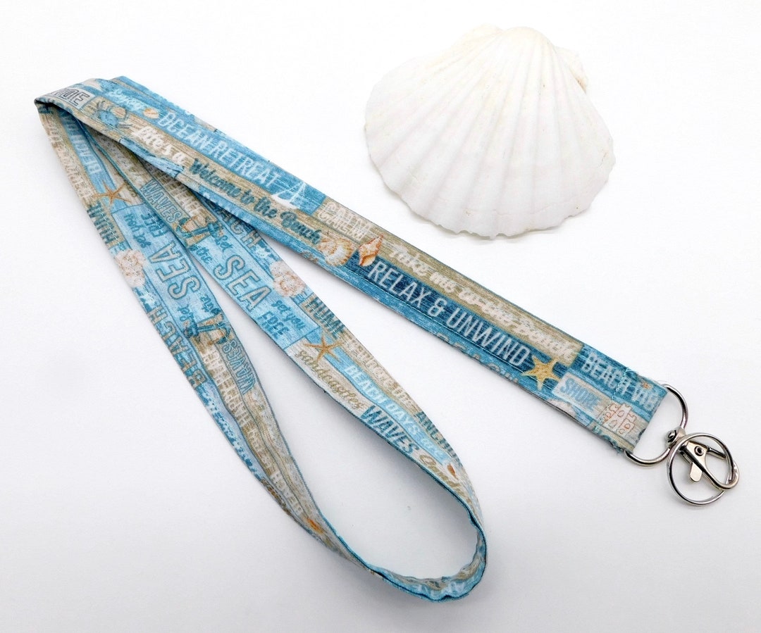 Beach Lanyard / Beach Vibes Accessory / Ocean Enthusiasts Lanyard for ...
