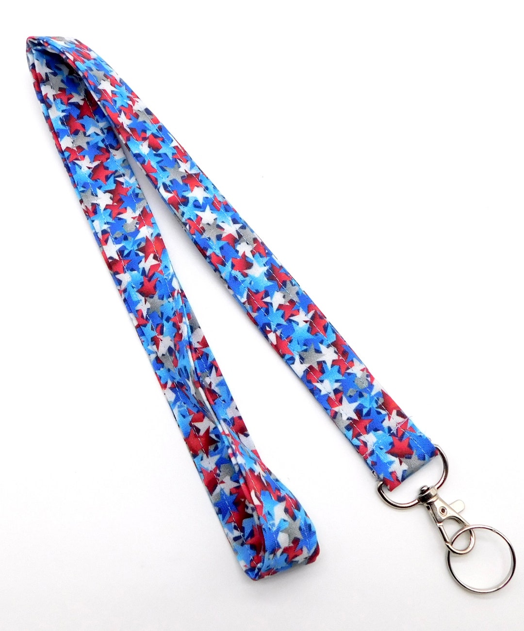 USA Star Lanyard / 4th of July Lanyard / Patriotic Red White and Blue ...
