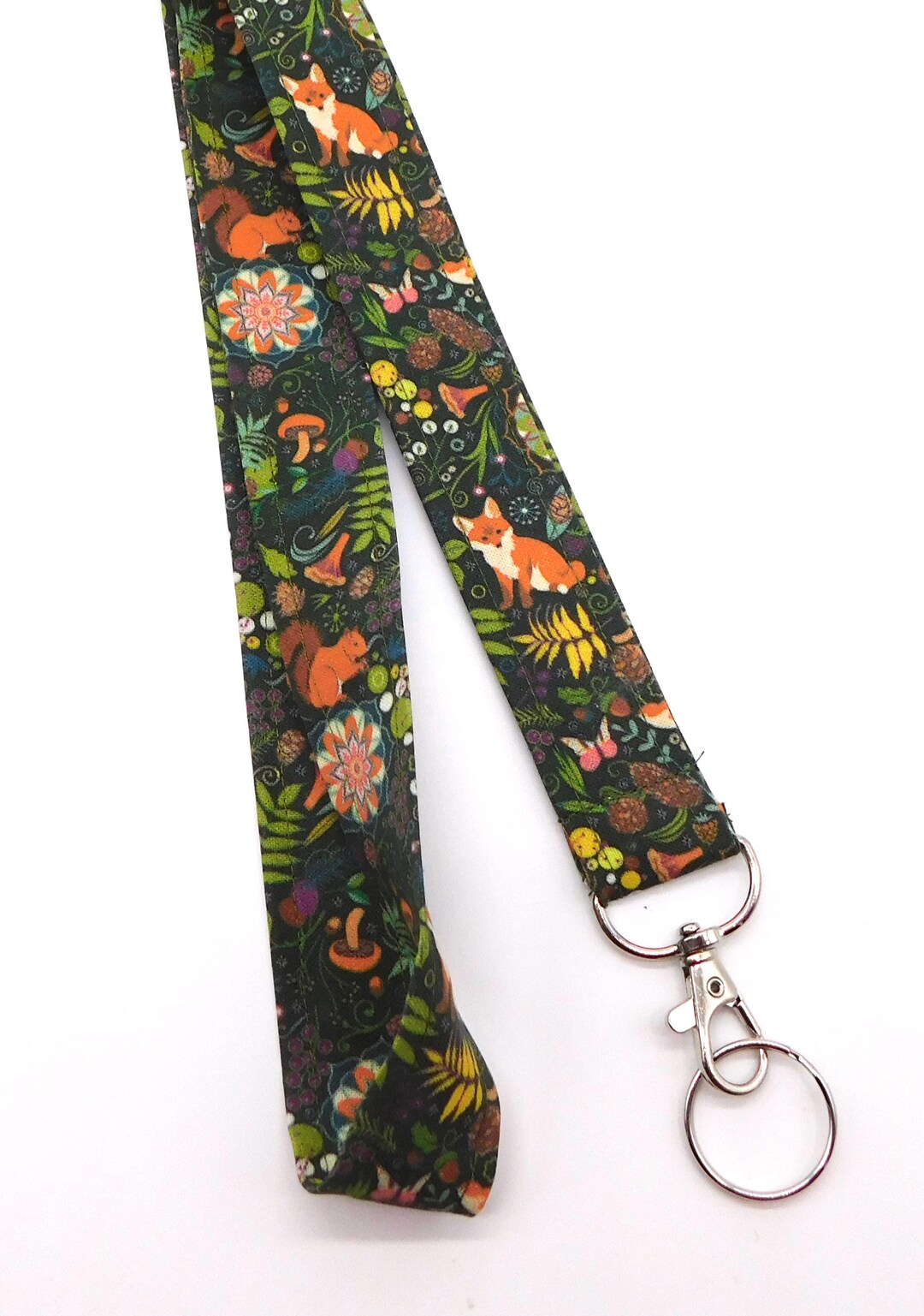 Woodland Lanyard / Squirrel Lanyard / Fox Lanyard / Goblincore Teacher ...