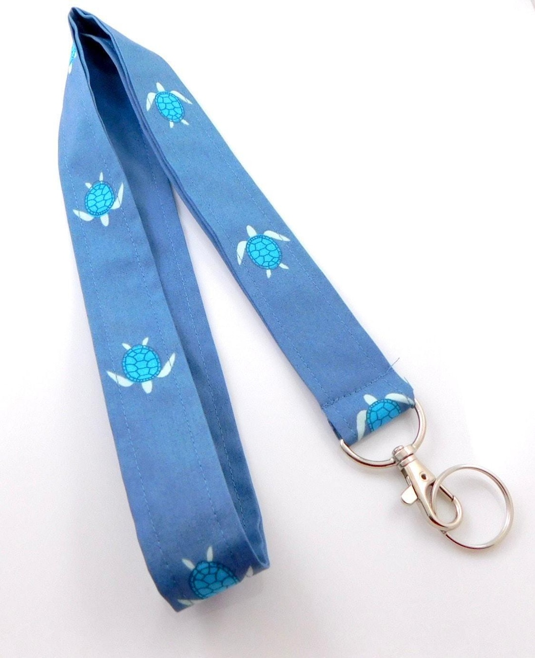 Turtle Lanyard / Teacher Lanyard for Keys and ID Badge / Ocean Beach ...