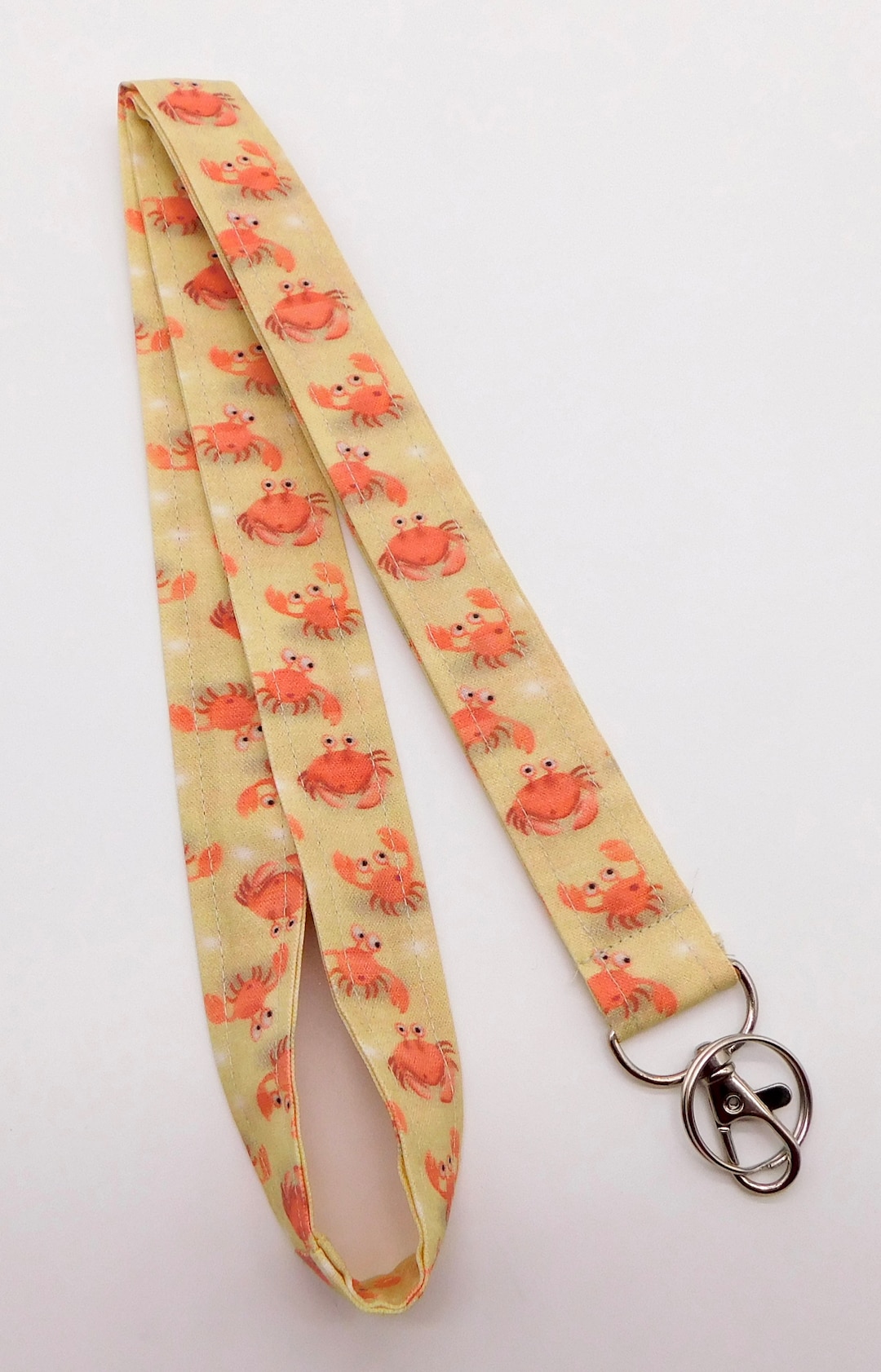 Silly Crab Lanyard / Ocean Crab Beach Lanyard for Keys / Teacher ...