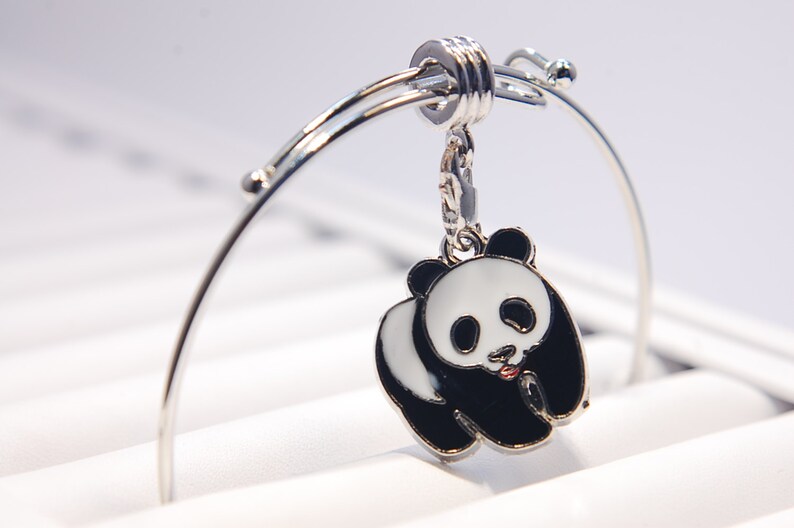 Panda Charm Bracelet Panda Bracelet Endangered Species Bracelet Teddy ...