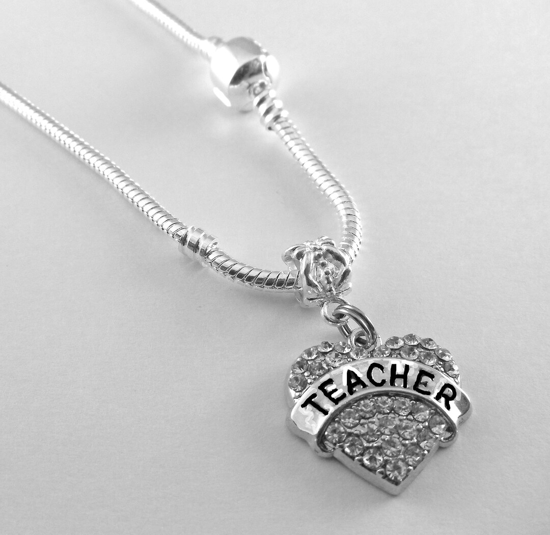 Teacher Necklace Teacher Chain Teacher Gift Teacher Jewelry Best ...