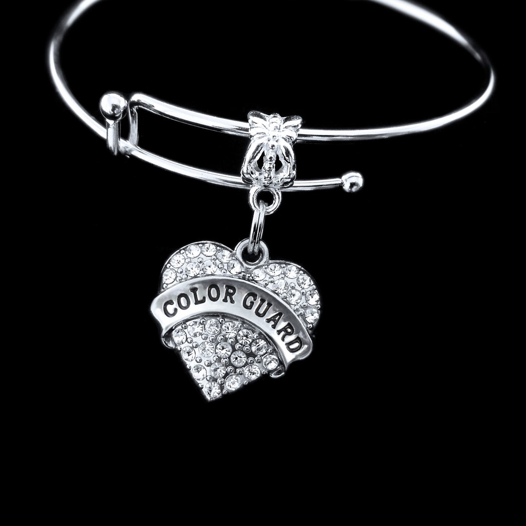 Colorguard Bangle Bracelet Color Guard Jewelry Gift Silver Best - Etsy