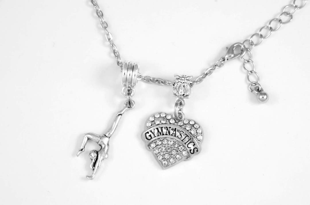 Gymnast Necklace Gymnast Necklace Gymnastics Necklace Gymnest Jewelry ...