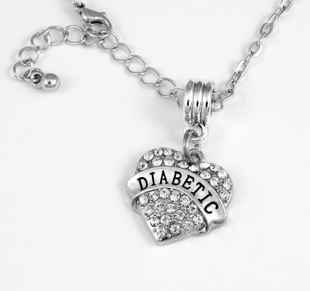 Diabetic Necklace Diabetes Medical Alerting Jewelry Diabetic Charm - Etsy