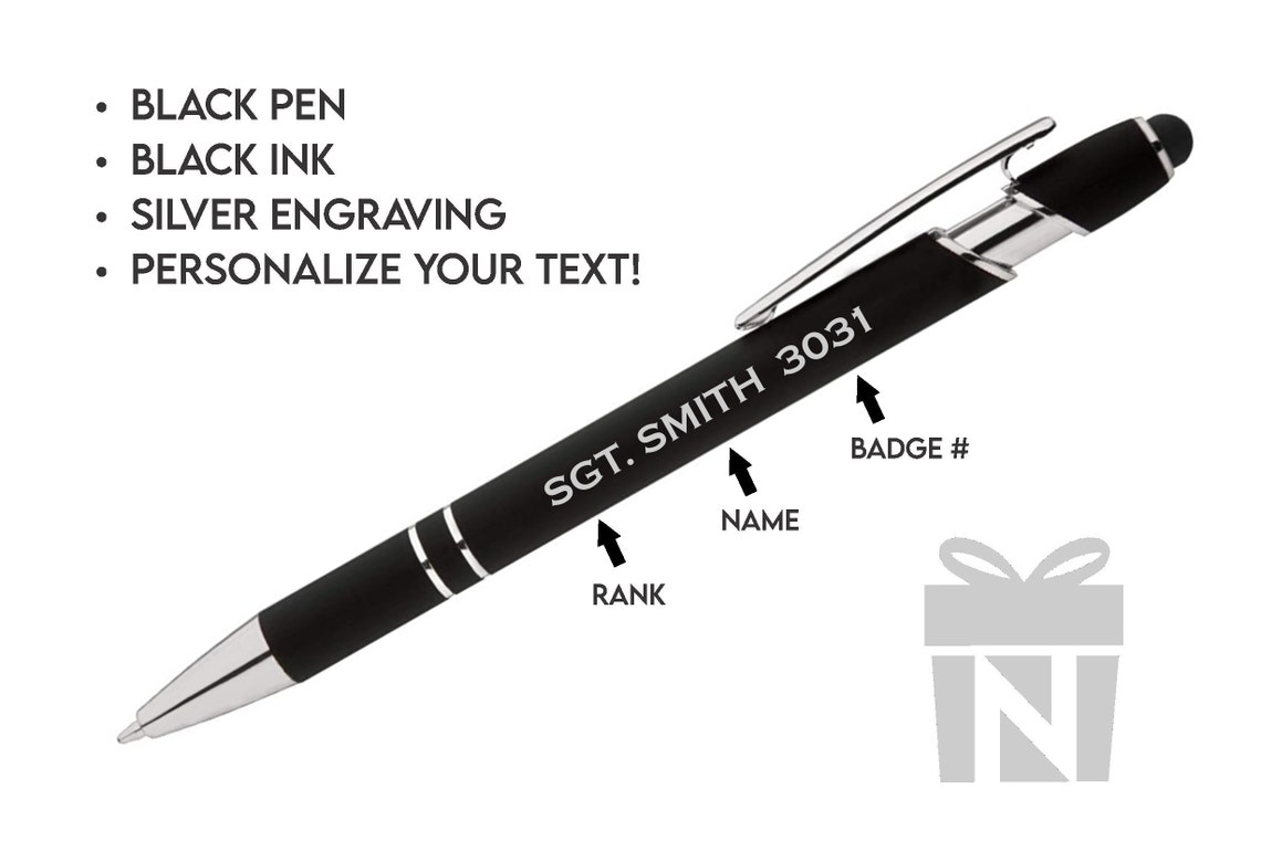 Personalized Ballpoint Pens for Police Officer Firefighter - Etsy