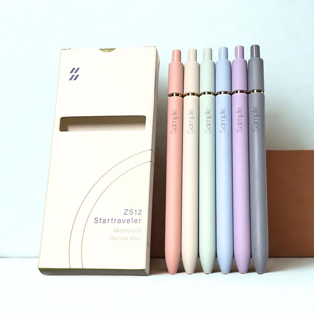 Personalized Zennyth ZS12 Morandi Gel Pens (FIOVER), Custom Gift for ...