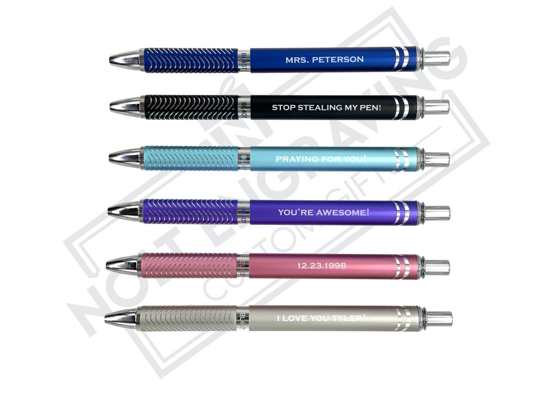 Personalized Pentel Energel Metal Pen for Teacher Gift, Wedding, Baby ...