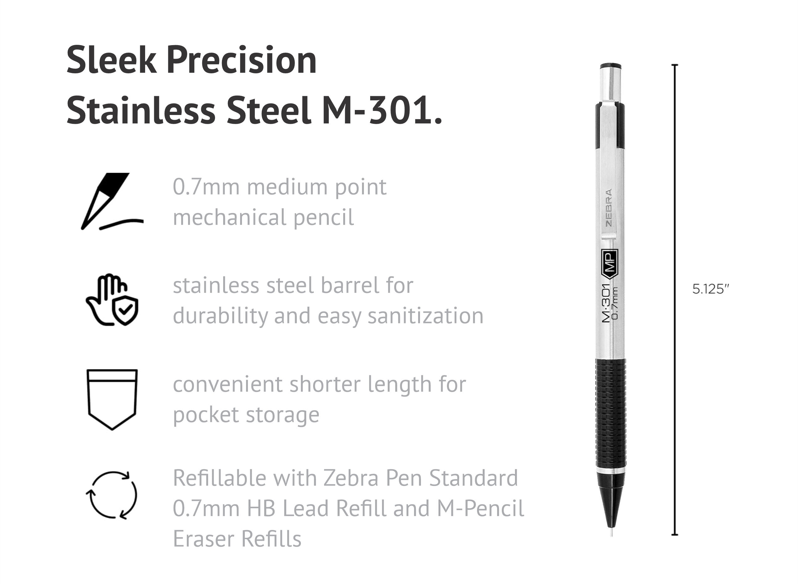 Personalized Zebra M-301 Mechanical Pencil, Add Text, Names, or Company ...
