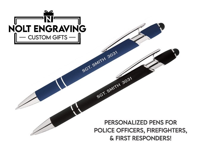 Personalized Ballpoint Pens for Police Officer, Firefighter, First ...