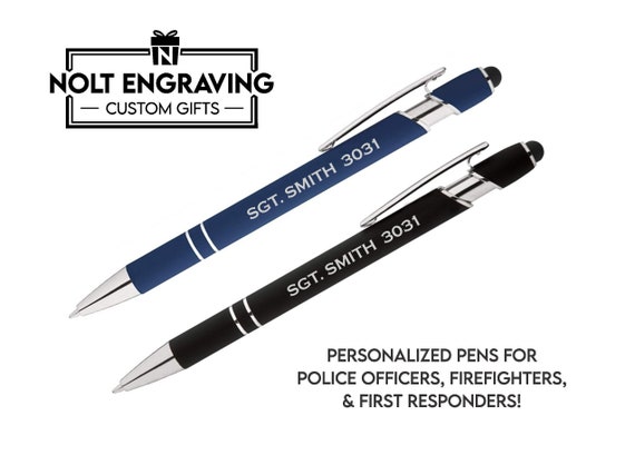 Personalized Ballpoint Pens for Police Officer Firefighter - Etsy