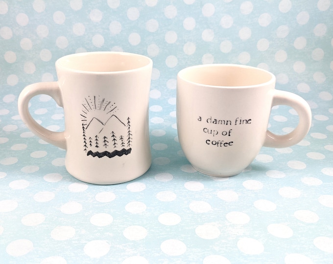 Twin Peaks Damn Fine Cup of Coffee Ceramic Coffee or Tea Mug - Etsy