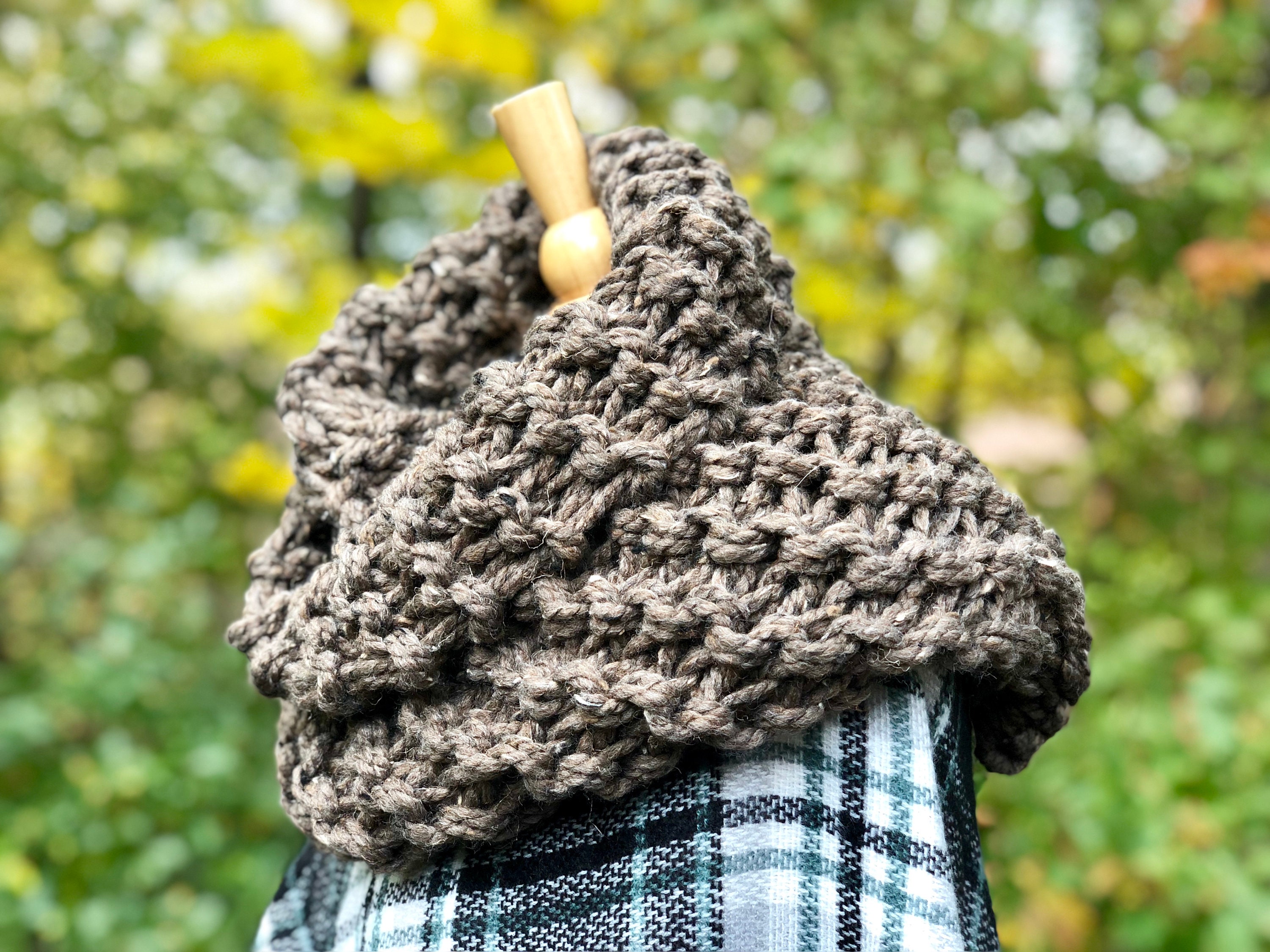 Outlander Mobius Cowl, Chunky Neck Cowl Scarf, Hand Knitted Circular ...