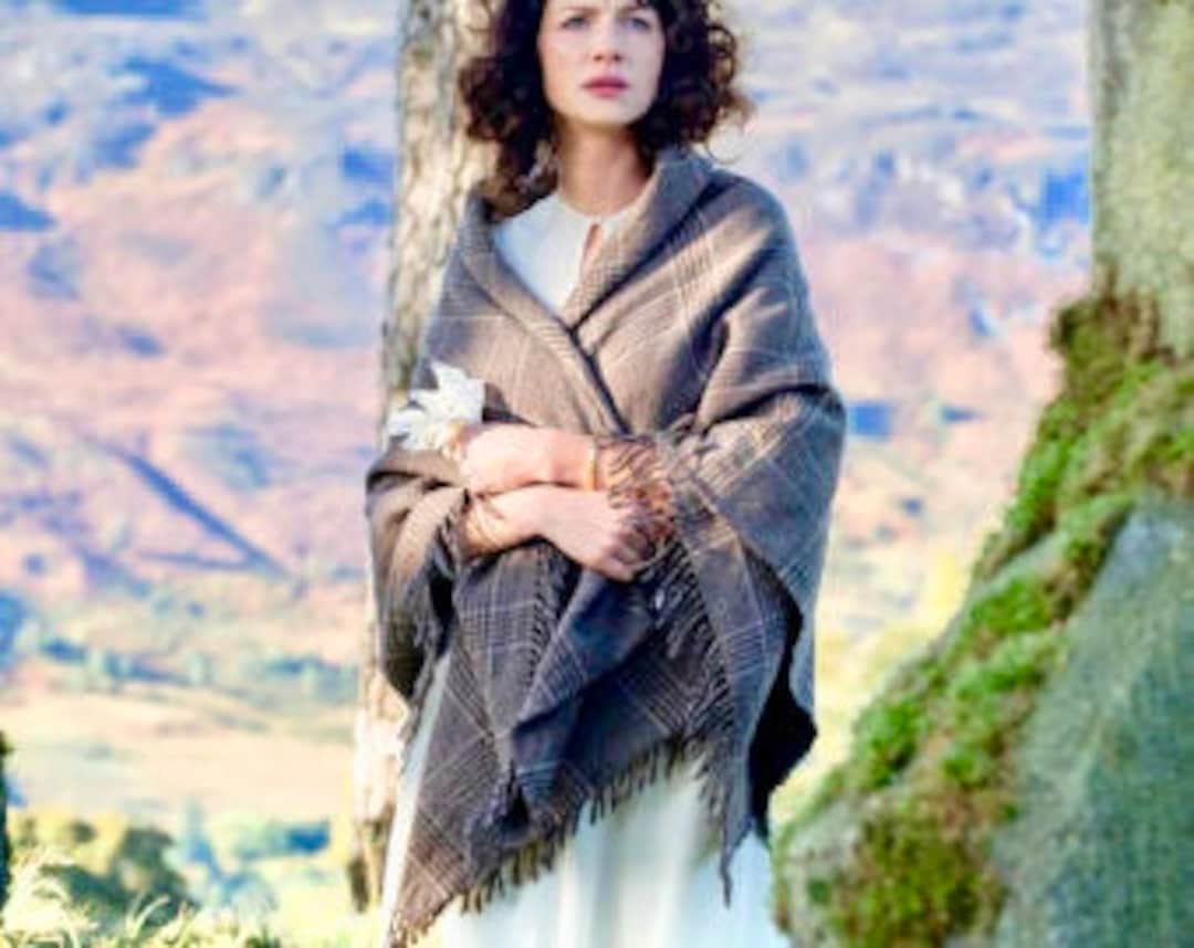 SHIPS TODAY Outlander Inspired Tartan Shawl Scarf, Plaid Blanket Scarf ...