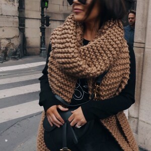 Oversized 7 Feet Long Super Scarf Soft Warm Hand Knitted - Etsy