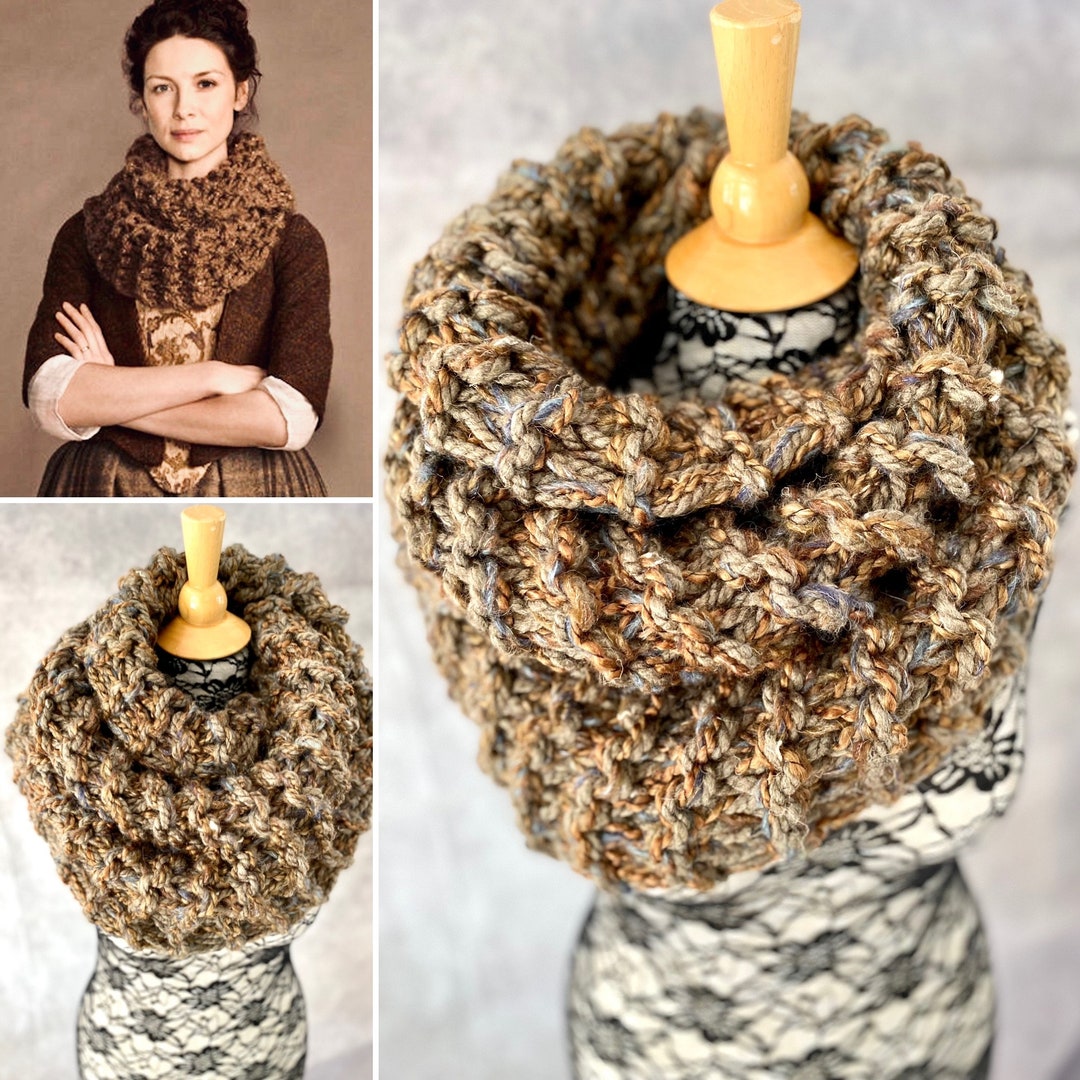 Outlander Inspired Mobius Cowl, Scarf for Women, Hand Knitted Outlander ...