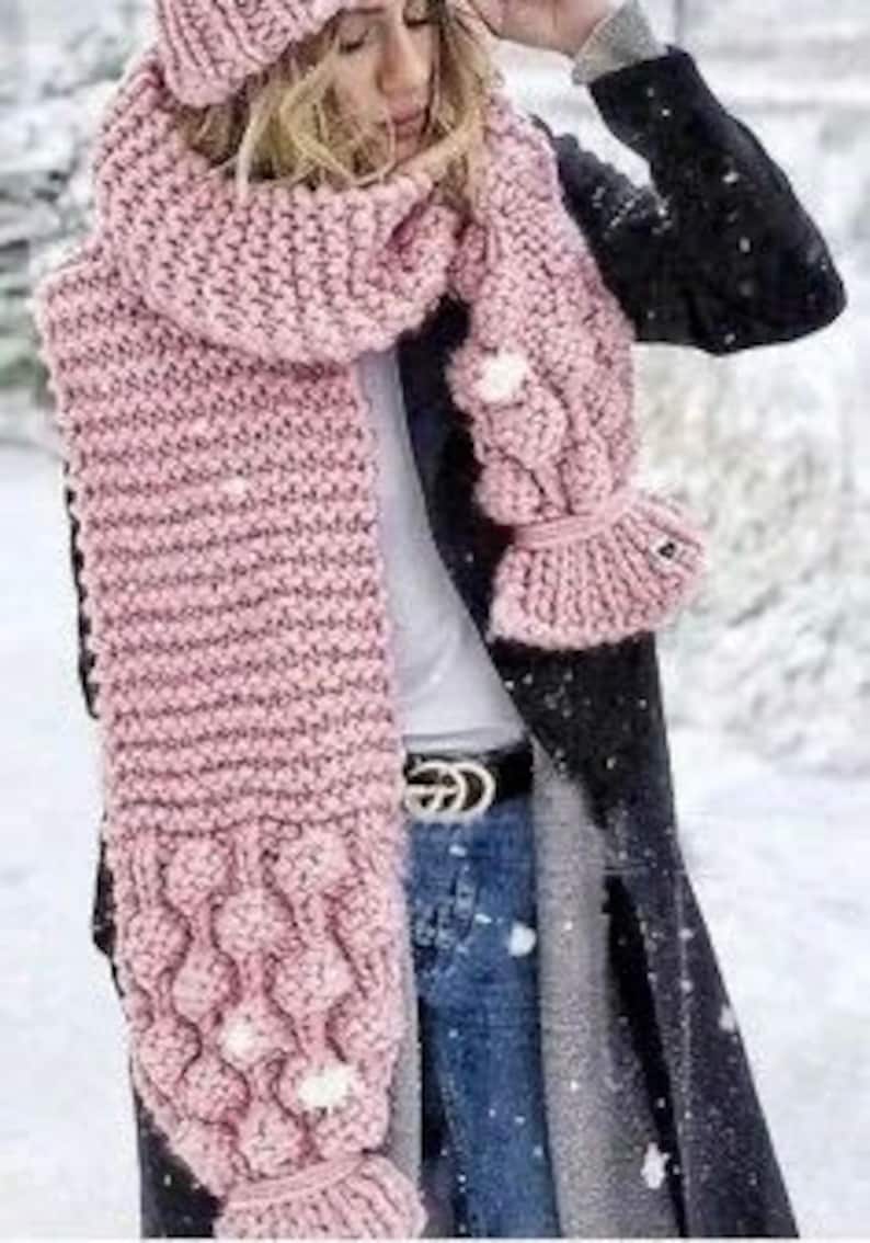 Luxurious Super Scarf, Extra Long Hand Knitted Shawl, Shoulder Wrap ...