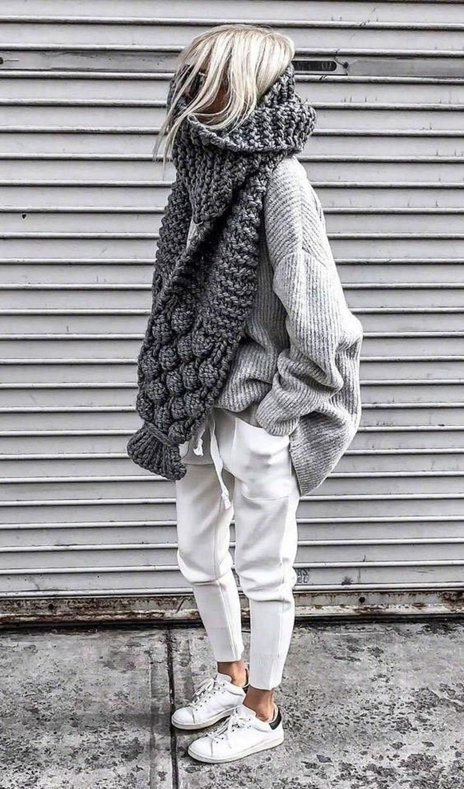 Super Oversized Scarf Luxurious Extra Long Hand Knitted - Etsy