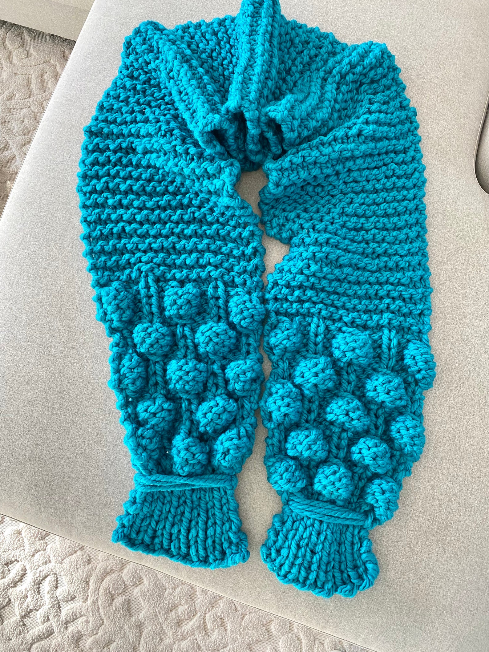 Luxurious Super Scarf, Extra Long Hand Knitted Shawl, Shoulder Wrap ...