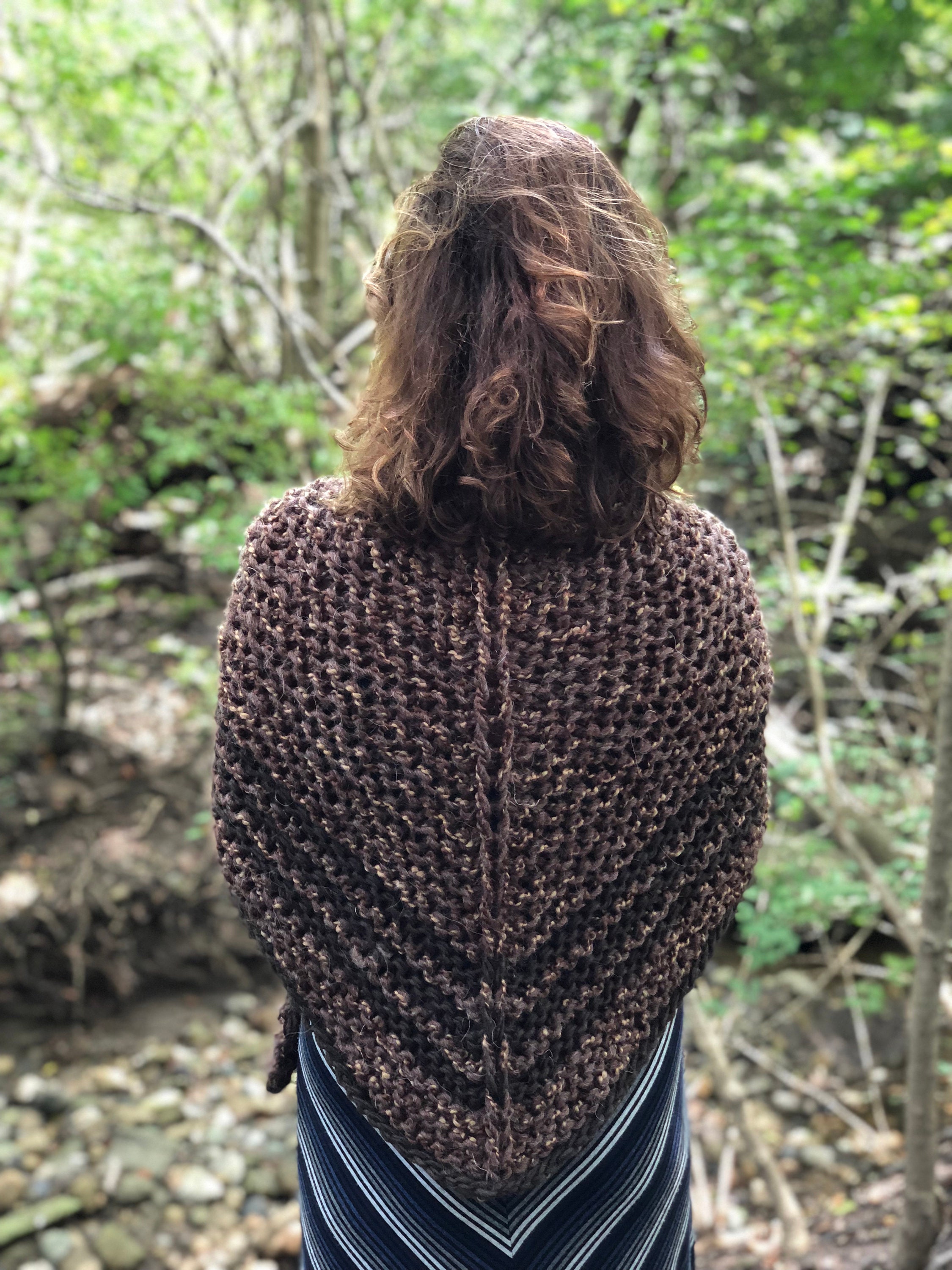 Outlander Shawl Cowl Triangle Scarf Hand Knitted Shoulder | Etsy