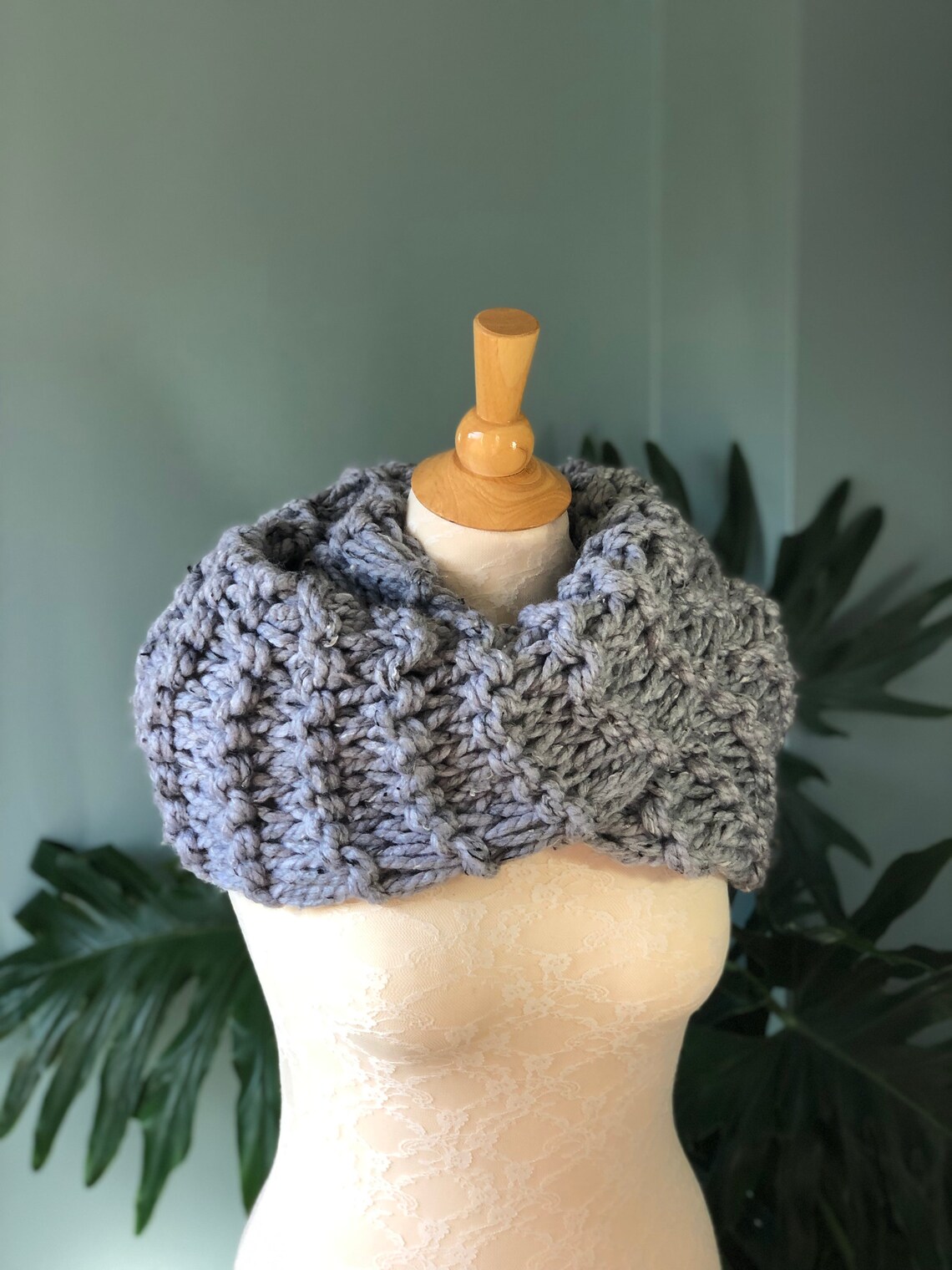 Outlander Briannas Cowl Chunky Scarf in the Original Brown - Etsy