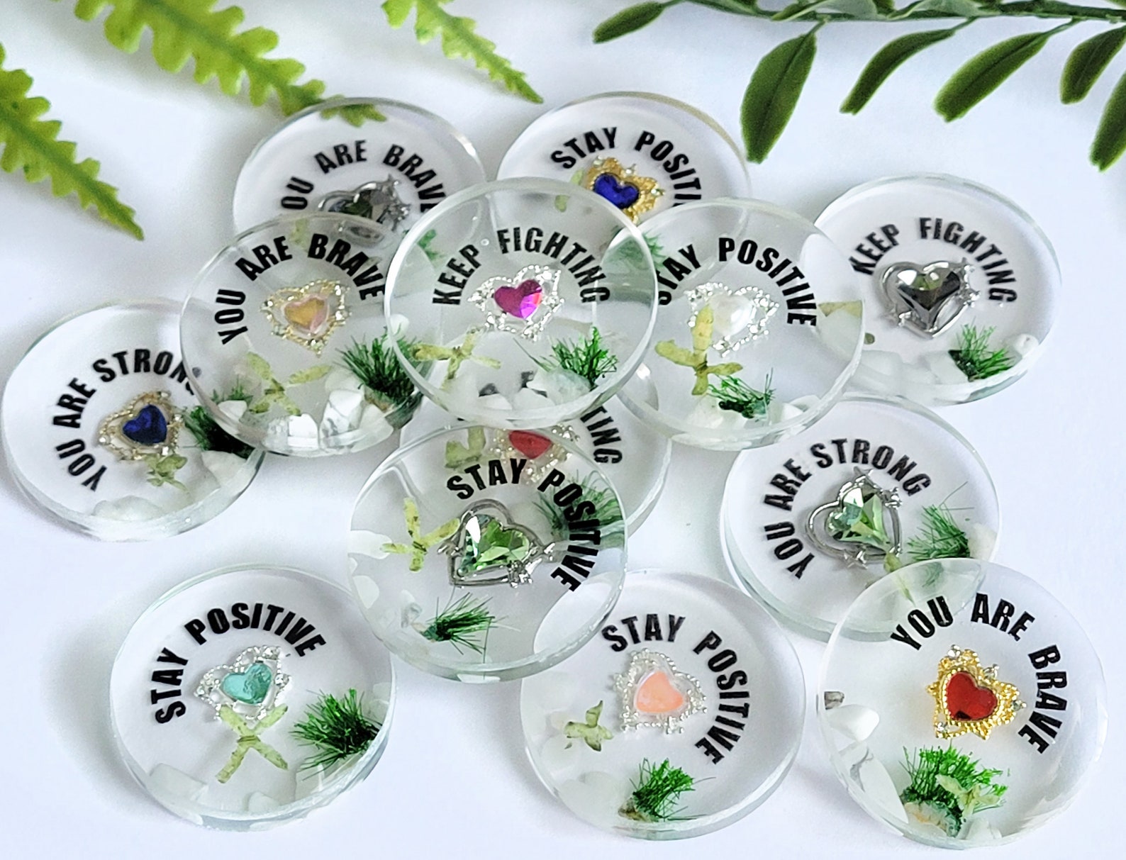 AWARENESS Tokens set of 2 Tokens Handmade - Etsy