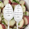 Hand Stamped Serving Spoon - Friends Are the Family We Choose ...