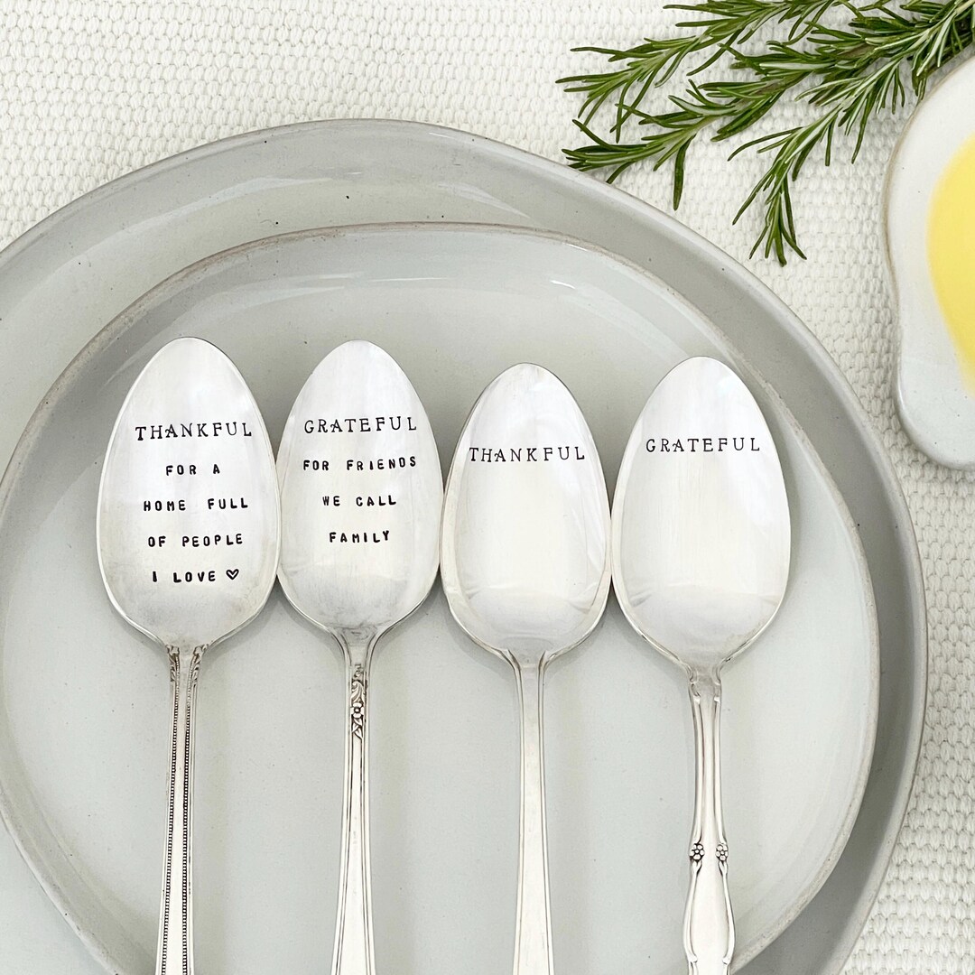 Custom Thanksgiving Serving Spoons, Personalized With Your Words - What ...