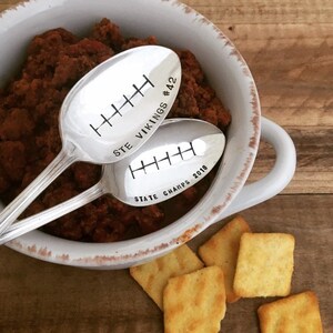 Football Spoon Big Game Tailgate Hostess Gift Superbowl - Etsy