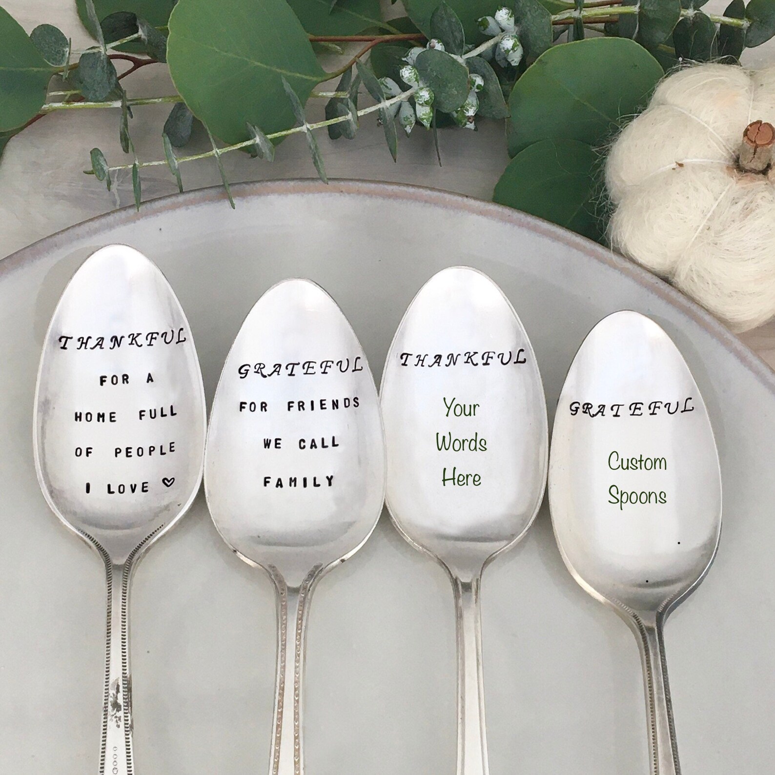 Custom Thanksgiving Serving Spoons Personalized With Your - Etsy