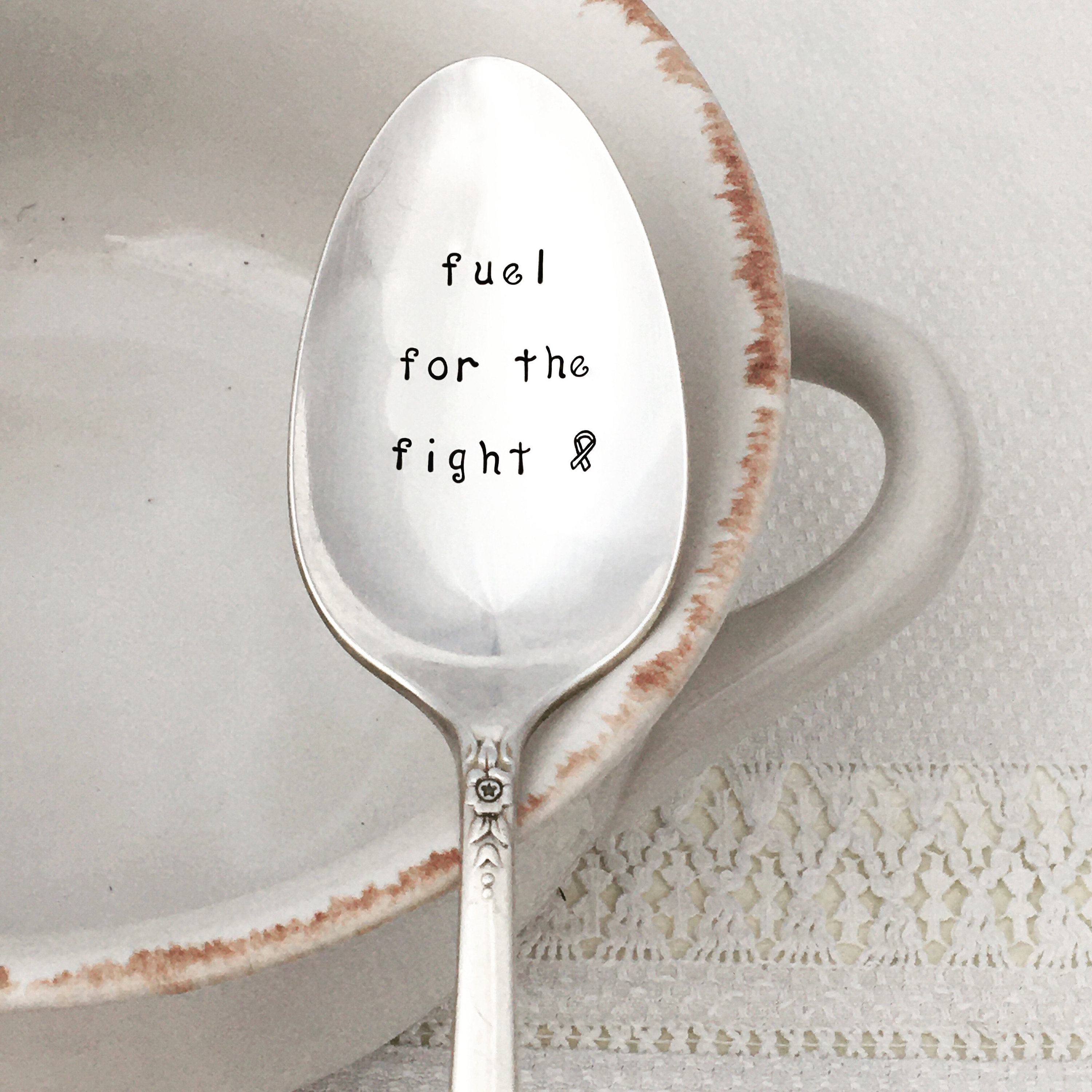 Home & Living Hand Stamped a spoonful of strength Spoon Vintage ...